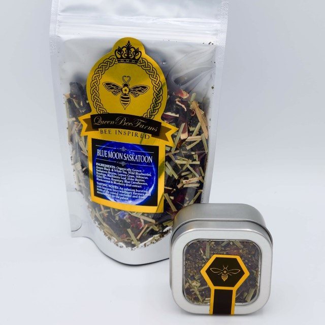 BLUE MOON SASKATOON Saskatoon Berry Black Tea – Queen Bee Farms